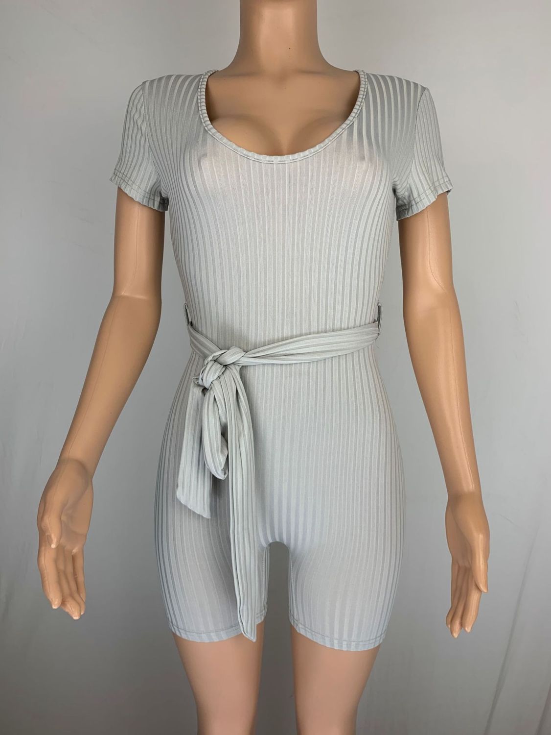 Dear-Fashion | Wholesale Plus Size Short Sleeve Low Cut One Piece ...